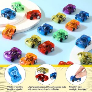 144 Pieces Pull Back Car Party Favors Mini Car Toys Bulk Friction Powered Small Racing Cars Colorful Pullback Vehicles for Birthday Goodie Bag Fillers Reward Carnival