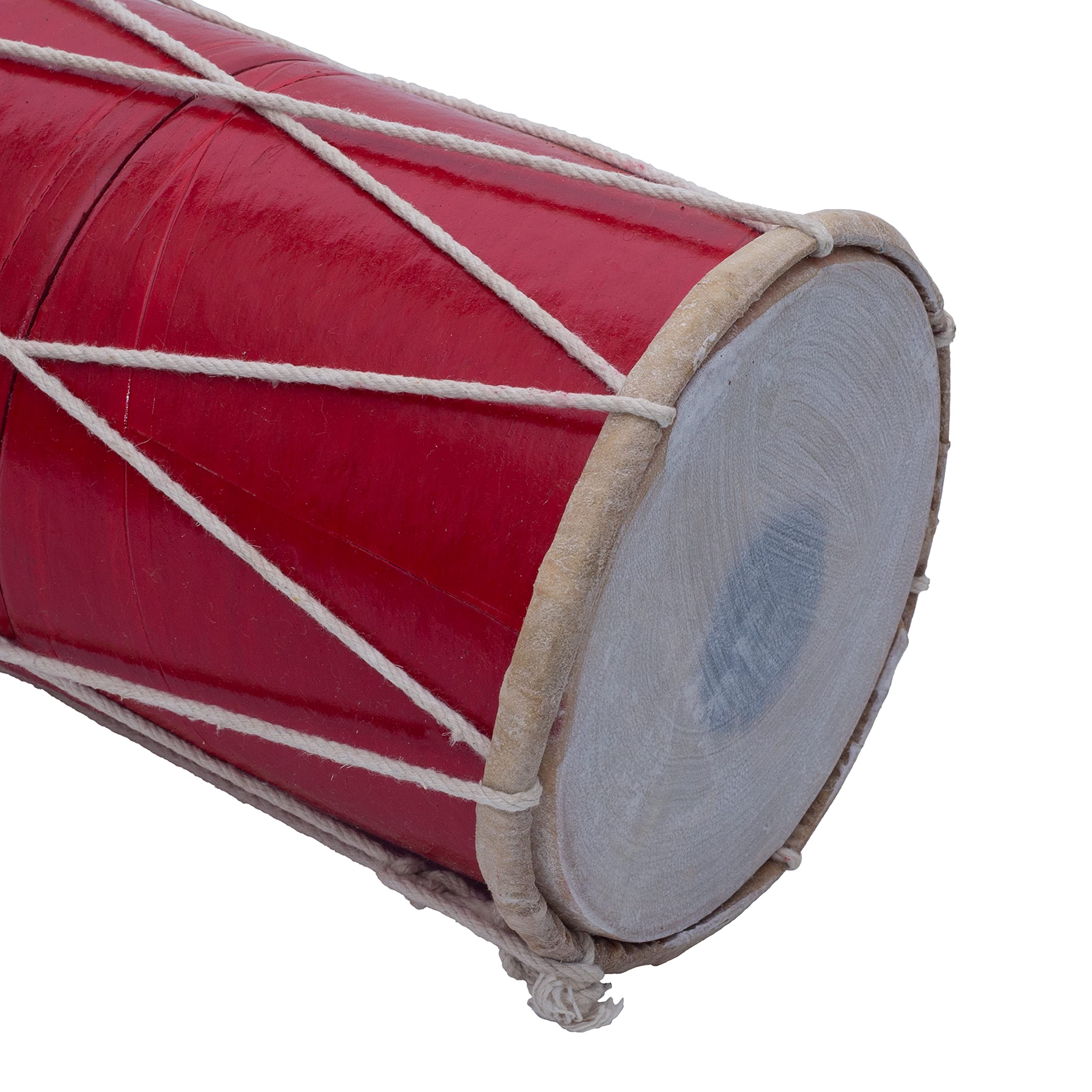 Handmade Wooden & Leather Classical Indian Folk Tabla Drum Set Hand Percussion Drums World Musical Instruments Punjabi Dhol Dholak Dholki 10 x 6 Inches Fun Birthday Housewarming Gift Ideas