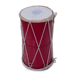 Handmade Wooden & Leather Classical Indian Folk Tabla Drum Set Hand Percussion Drums World Musical Instruments Punjabi Dhol Dholak Dholki 10 x 6 Inches Fun Birthday Housewarming Gift Ideas