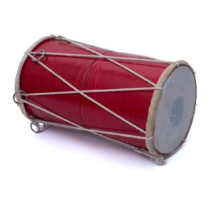 Handmade Wooden & Leather Classical Indian Folk Tabla Drum Set Hand Percussion Drums World Musical Instruments Punjabi Dhol Dholak Dholki 10 x 6 Inches Fun Birthday Housewarming Gift Ideas