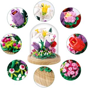 CEACYDIK Creative Bonsai Flower Building Bricks Building Blocks Set for Adults and Kids (Lily Bonsai Flower)