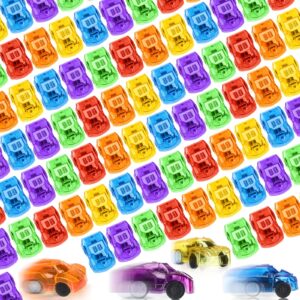 144 pieces pull back car party favors mini car toys bulk friction powered small racing cars colorful pullback vehicles for birthday goodie bag fillers reward carnival