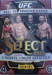 2022 panini select ufc new factory sealed blaster box - 6 packs - 24 trading cards