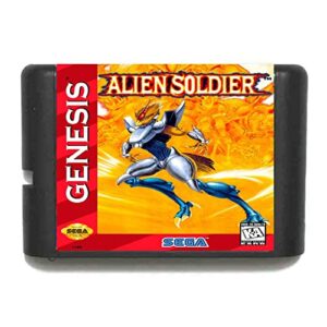 alien soldier 16 bit md game card for 16 bit sega megadrive genesis game console-euro shell