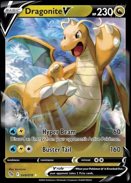 Dragonite V - 049/078 - Pokemon Go - Pokemon Ultra Rare Card - Holo Foil