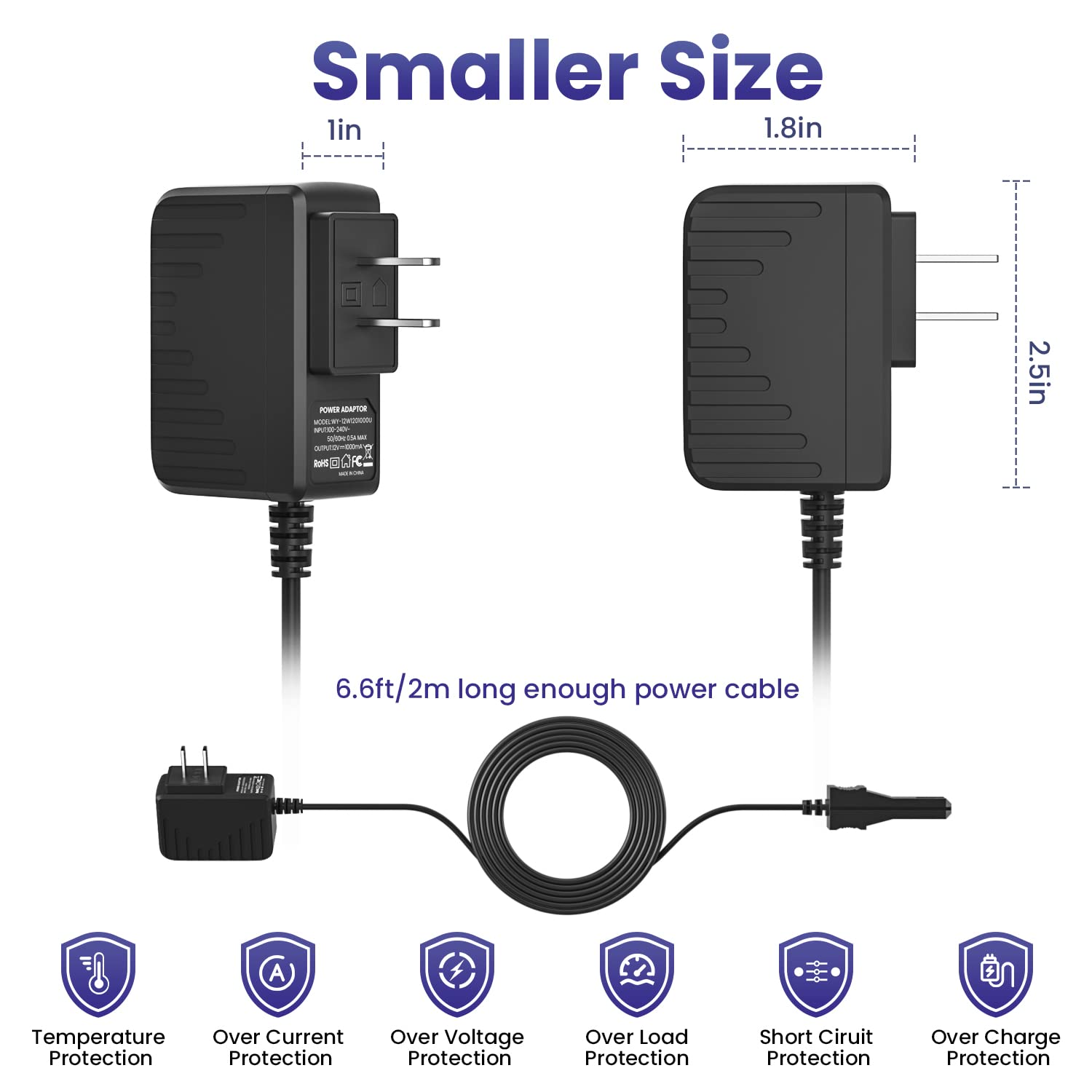 XXSZHY 12 Volt Battery Charger for All Power Wheels 12-Volt Ride-on Toys, for Fisher-Price Using The Orange Top Battery or The Gray Battery