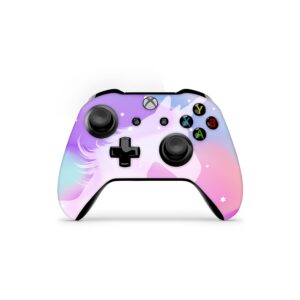 zoomhitskins controller skin compatible with x1 s and x1 x, vinyl sticker technology, unicorn magic stardust pink blue fantasy, durable, 1 skin, made in the usa