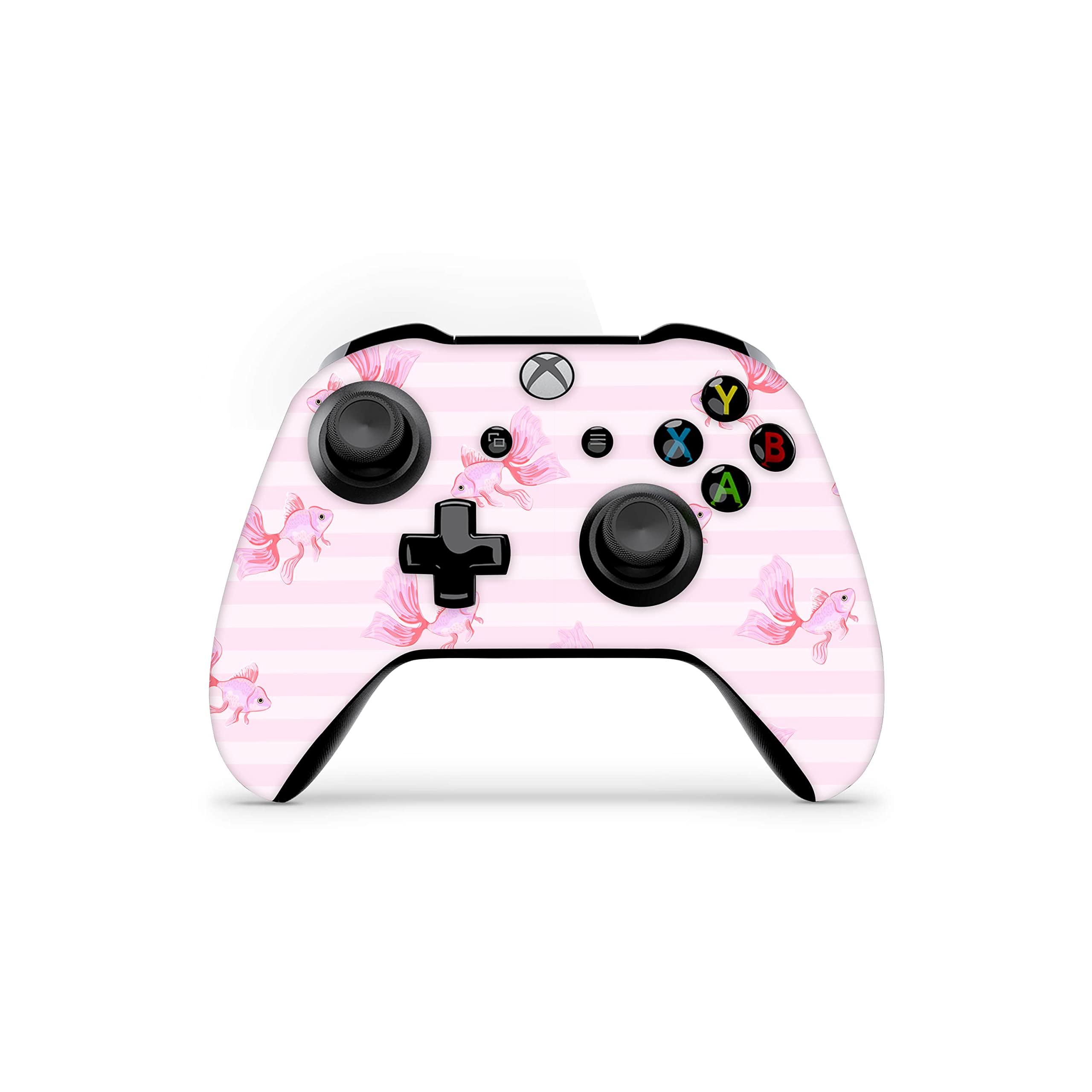 ZOOMHITSKINS Controller Skin Compatible with X1 S and X1 X, Vinyl Sticker Technology, Pink Cute Gold Fish, Durable, 1 Skin, Made in The USA