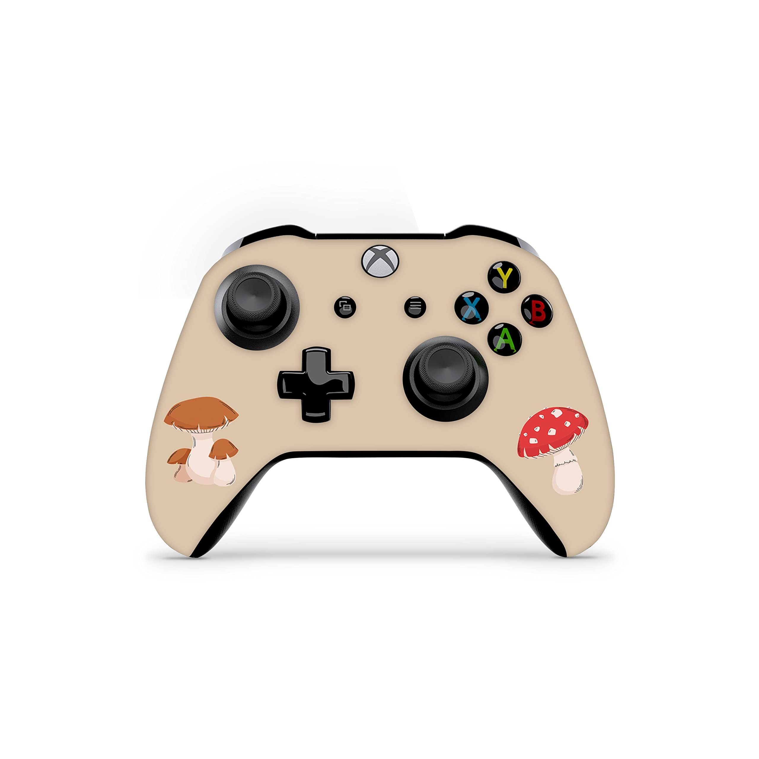 ZOOMHITSKINS Controller Skin Compatible with X1 S and X1 X, Vinyl Sticker Technology, Mushroom Red Vintage Fall Brown Beige Forrest, Durable, 1 Skin, Made in The USA