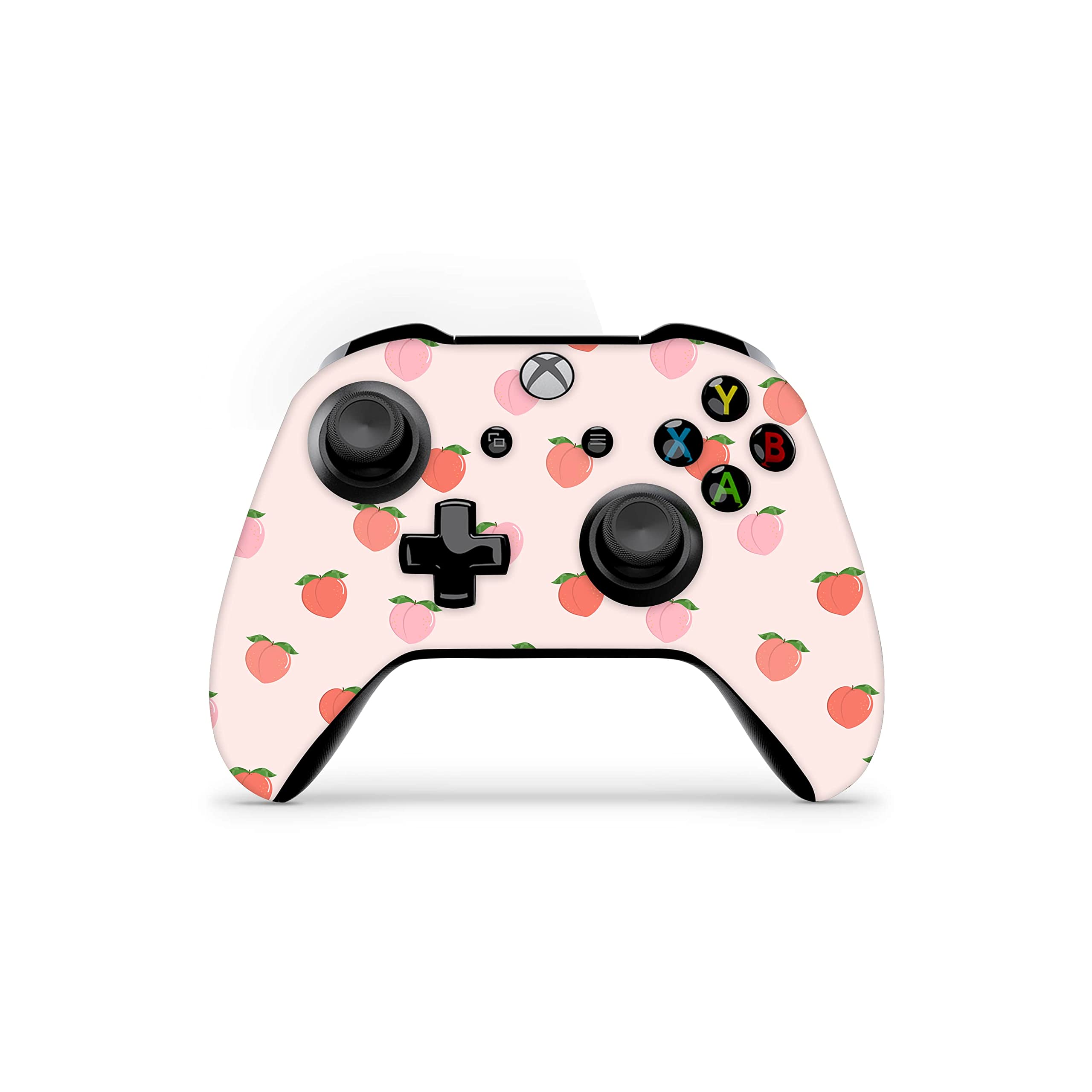 ZOOMHITSKINS Controller Skin Compatible with X1 S and X1 X, Vinyl Sticker Technology, Peach Pink Cute Kawaii Fruits Orange Pastel, Durable, 1 Skin, Made in The USA