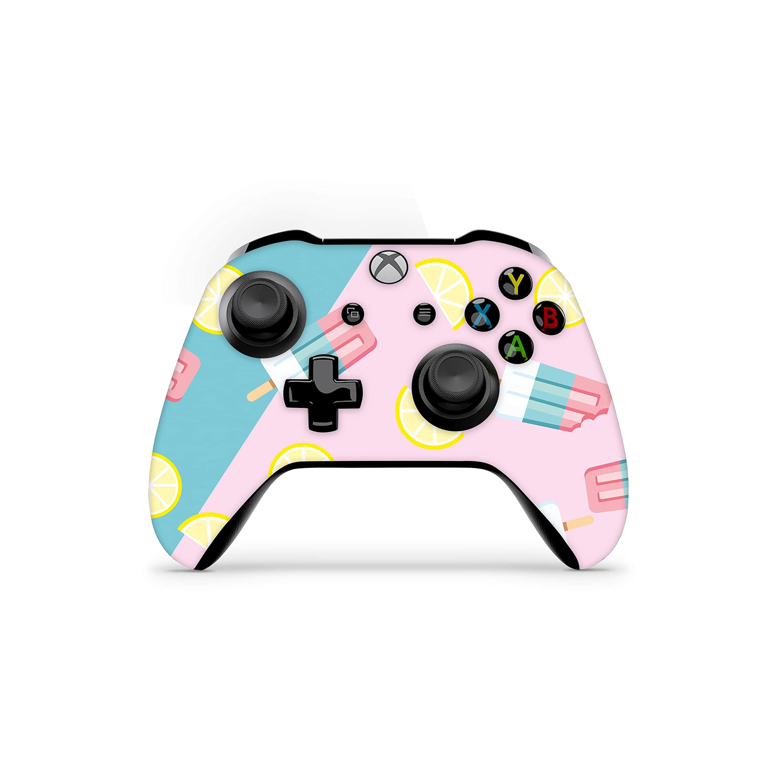 ZOOMHITSKINS Controller Skin Compatible with X1 S and X1 X, Vinyl Sticker Technology, Blue Pink Pastel Summer Ice Cream Cute, Durable, 1 Skin, Made in The USA