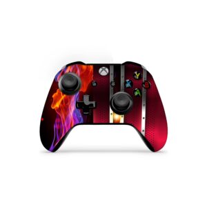 zoomhitskins controller skin compatible with x1 s and x1 x, vinyl sticker technology, red pink purple fire machine, durable, 1 skin, made in the usa