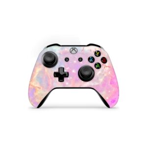 zoomhitskins controller skin compatible with x1 s and x1 x, vinyl sticker technology, pink stardust nebula cute deep space star universe galaxy, durable, 1 skin, made in the usa