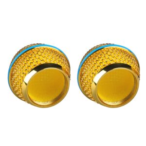 2x ZRAMO Microphone Ball Head Mesh Grill for Performance Plus SM58 BETA58 SM58LC Style Gold Mesh OEM Replacement Microphone Grille