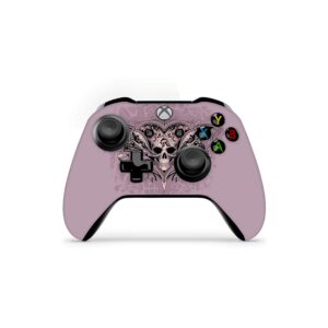 zoomhitskins controller skin compatible with x1 s and x1 x, vinyl sticker technology, skull pink horror rock metal purple, durable, 1 skin, made in the usa