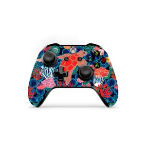 zoomhitskins controller skin compatible with x1 s and x1 x, vinyl sticker technology, turtle blue ocean sea coral, durable, 1 skin, made in the usa