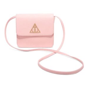 Hot Topic Harry Potter Pink Deathly Hallows Crossbody Bag