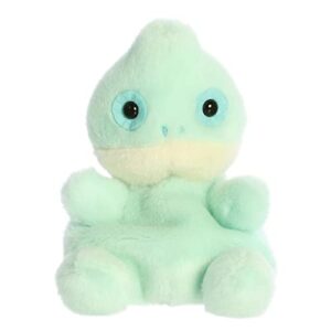 aurora® adorable palm pals™ change chameleon™ stuffed animal - pocket-sized fun - on-the-go play - green 5 inches