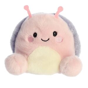 aurora® adorable palm pals™ shelby snail™ stuffed animal - pocket-sized play - collectable fun - pink 5 inches