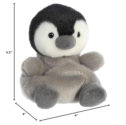 Aurora® Adorable Palm Pals™ Emilio Emperor Penguin™ Stuffed Animal - Pocket-Sized Fun - On-The-Go Play - Gray 5 Inches