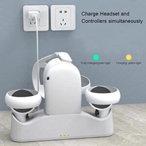 VR Charging Dock, Rechargeable VR Charging Station Professional Reusable Sturdy Efficient for VR Controller