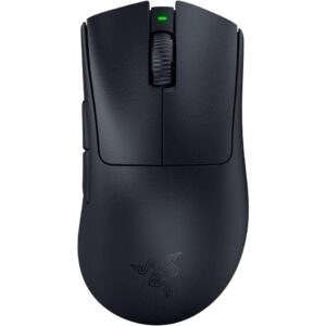 Razer DeathAdder V3 Pro Gaming Mouse: 63g Ultra Lightweight - Focus Pro 30K Optical Sensor - Fast Optical Switches Gen-3 - HyperSpeed Wireless - 5 Programmable Buttons - 90 Hr Battery - Black