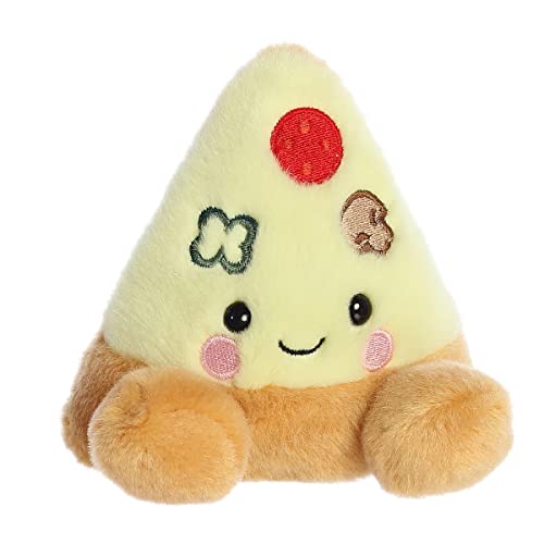 Aurora® Adorable Palm Pals™ Peppa Pizza Slice™ Stuffed Animal - Pocket-Sized Play - Collectable Fun - Brown 5 Inches