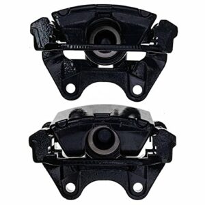 Power Stop S5030BLK Rear Pair of High-Temp Black Powder Coated Calipers