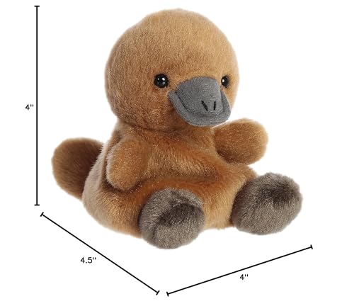 Aurora® Adorable Palm Pals™ Patty Platypus™ Stuffed Animal - Pocket-Sized Play - Collectable Fun - Brown 5 Inches