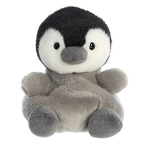 aurora® adorable palm pals™ emilio emperor penguin™ stuffed animal - pocket-sized fun - on-the-go play - gray 5 inches