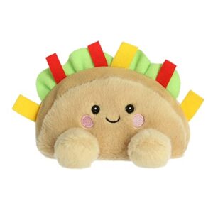 aurora® adorable palm pals™ fiesta taco™ stuffed animal - pocket-sized play - collectable fun - brown 5 inches