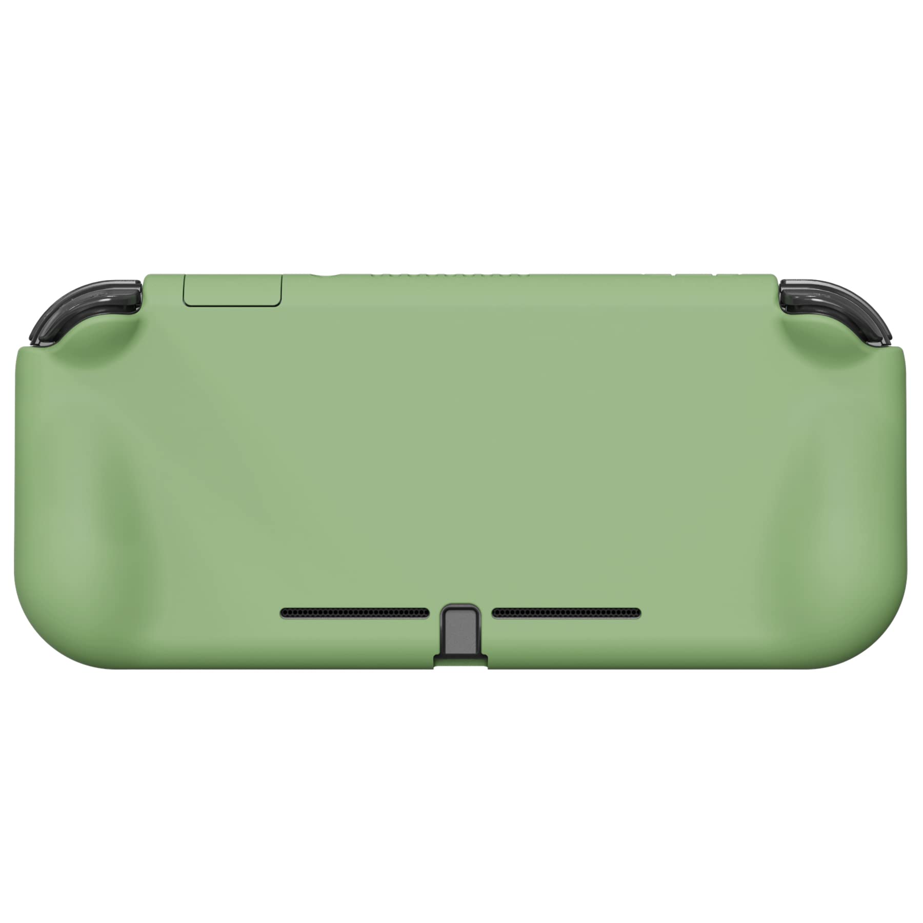 PlayVital ZealProtect Protective Case for Nintendo Switch Lite, Hard Shell Ergonomic Grip Cover for Nintendo Switch Lite w/Screen Protector & Thumb Grip Caps & Button Caps - Matcha Green