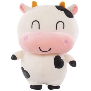 zgxiong cow stuffed animal plush toy stuffed cow plush pillow love cow valentines stuffed animal plush cow toys cow plushies 12 inch black and white cows for kids birthday