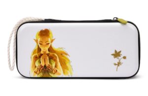 powera travel pro slim case - oled model, nintendo switch and nintendo switch lite - princess zelda, hard shell, protective case, gaming case, console case