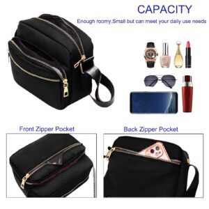 Lytosmoo Nylon Small Women's Crossbody Bag Purse Casual Travel Shopping Shoulder Bag Waterproof Crossbody Bag