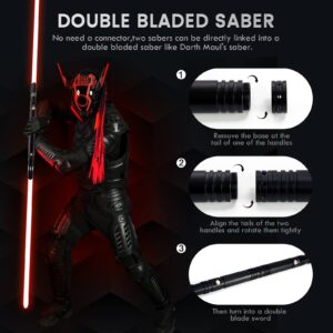 DAMIENSABER Upgrade Xenopixel V3.0 Light Saber, Motion Control 34 Sound Fonts Light Sabers, Sensitive Smooth Swing Light Sabers with Infinite Color 16 RGB Changing, Heavy Dueling Light Sabers