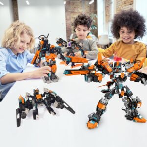 QwlJYfv Mech Robot Transforming Building Set for Adults,Hero Knight Model Building Kit,Creative STEM Robots Toy Gift for Kids Boys Ages 8-14 (996PCS)