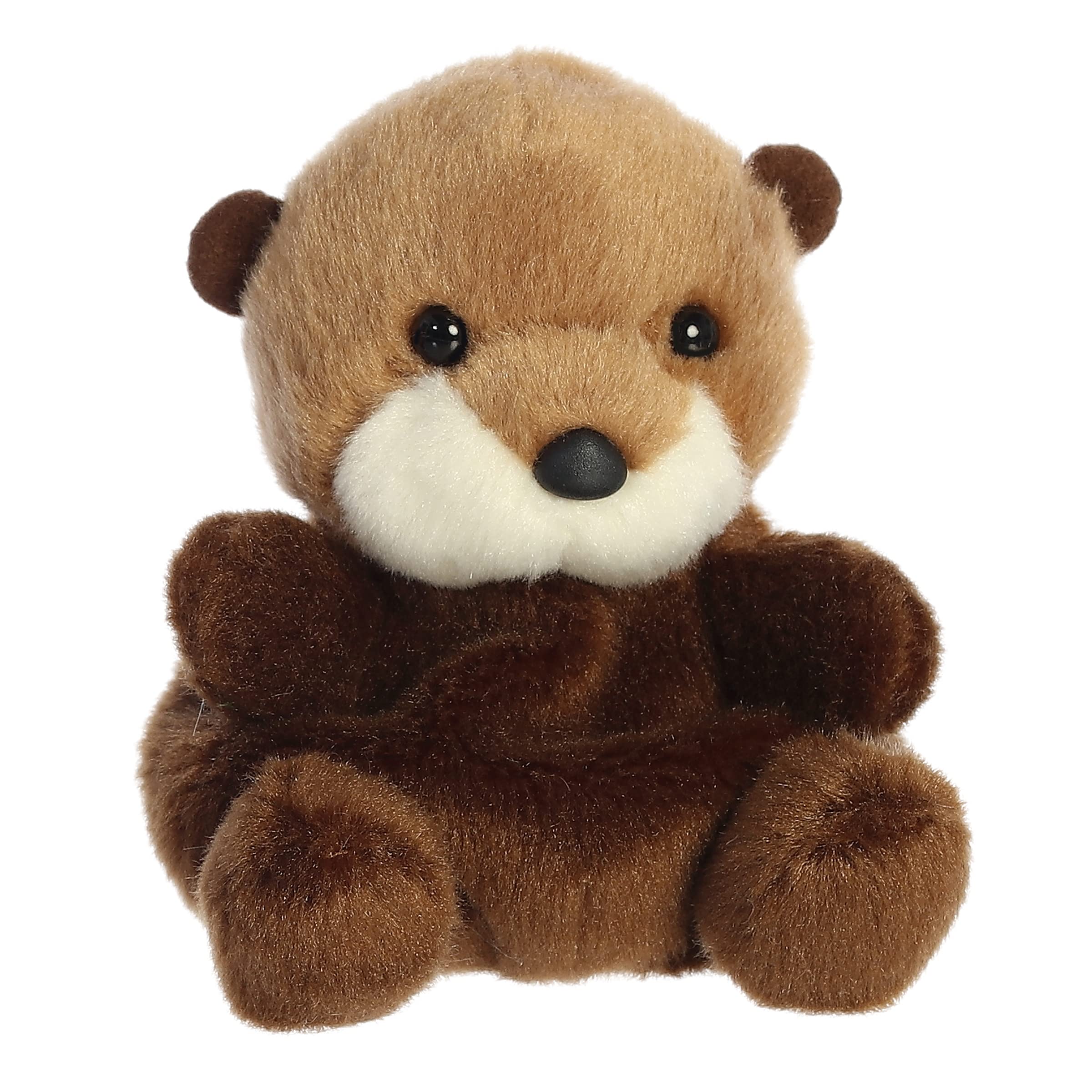 Aurora® Adorable Palm Pals™ Selena Sea Otter™ Stuffed Animal - Pocket-Sized Play - Collectable Fun - Brown 5 Inches