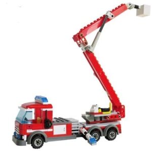 General Jim's Fire Station Multi Emergency Vehicle 774 Piece Modular Building Block Bricks Amazing Colorful 2 Level Fire Station Building Block Bricks Toy with Helipad - for Teens and Adults