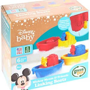 Green Toys Mickey Mouse Linking Boats