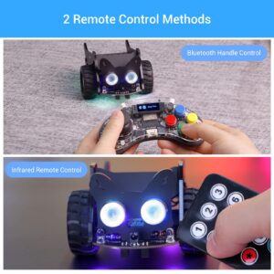 CrowBot Bolt with Joystick Programming Smart Robot Car, Learning & Education Toys for Ages 6+, STEM Projects to Learn Coding, Electronics and Programming Robot Kit