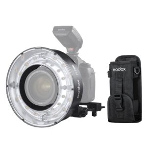 godox r200 ring flash head with bag compatible for ad200/ad200pro flash strobe speedlite monolight, 200ws high power for outdoor portrait shooting and wedding shooting