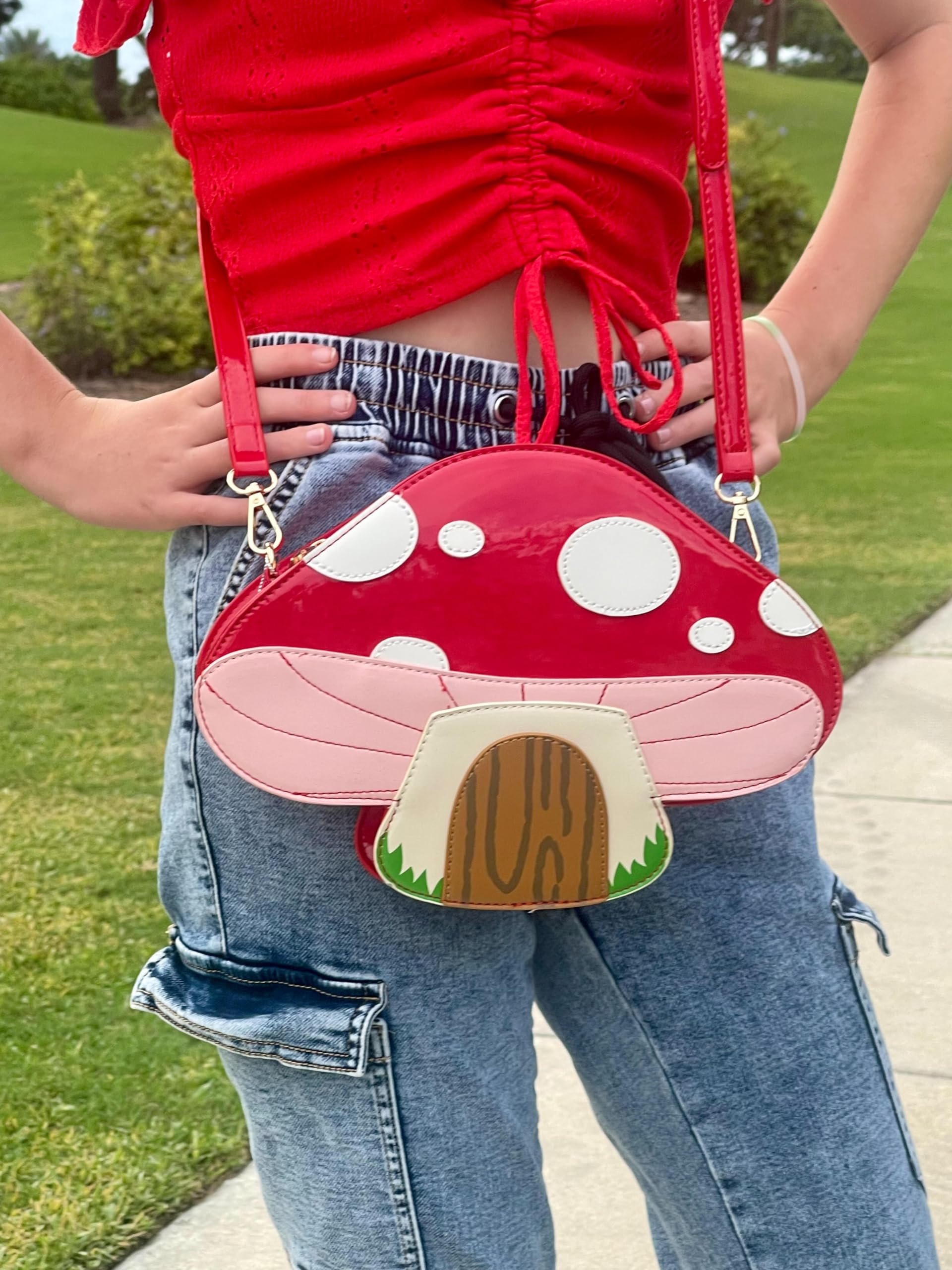 Bewaltz Novelty Handbags, Fun Shape Purse (Mushroom)