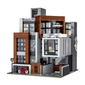 General Jim's Modern Cubist Villa Modular City Building Blocks MOC Bricks Set | Compatible with Lego City Sets and Other Major Brands