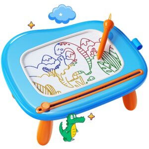 kokodi toddler magnetic drawing board with sturdy legs, large colorful mess free sketch scribble doodle pad, easter birthday gifts toys for boys kids preschooler age 18 month to 1 2 3 years old