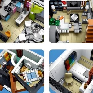 General Jim's Modern Cubist Villa Modular City Building Blocks MOC Bricks Set | Compatible with Lego City Sets and Other Major Brands