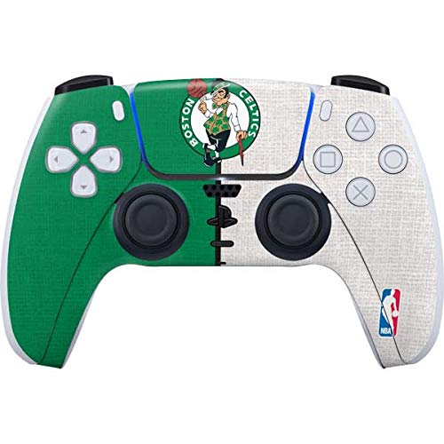 Skinit Decal Gaming Skin Compatible with PS5 Controller - Officially Licensed NBA Boston Celtics Canvas Design