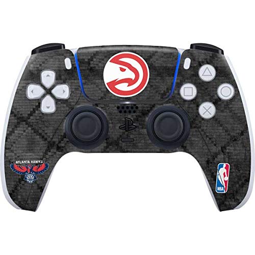 Skinit Decal Gaming Skin Compatible with PS5 Controller - Officially Licensed NBA Atlanta Hawks Dark Rust Design