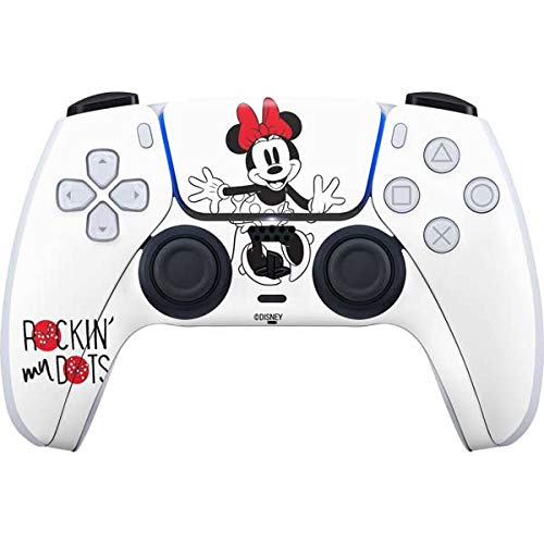 Skinit Decal Gaming Skin Compatible with PS5 Controller - Officially Licensed Disney Minnie Mouse Rockin My Dots Design