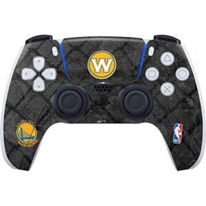 skinit gaming decal skin compatible with ps5 and compatible with ps5 digital edition dualsense controller - officially licensed nba golden state warriors dark rust design